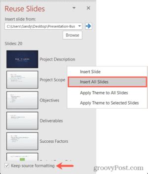 How To Import And Reuse Slides In A PowerPoint Presentation
