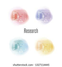 Research Icon Concept Stock Vector Royalty Free 1327114445 Shutterstock