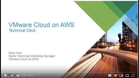 VMware Cloud On AWS Tech Deep Dive Webinar VConnect IT