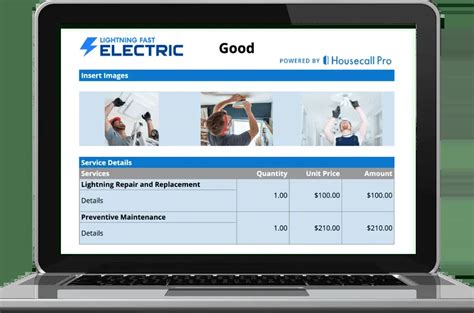 Electrical Bid Template Housecall Pro