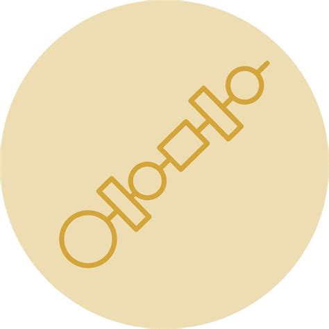 Skewers Line Yellow Circle Icon 44088585 Vector Art At Vecteezy