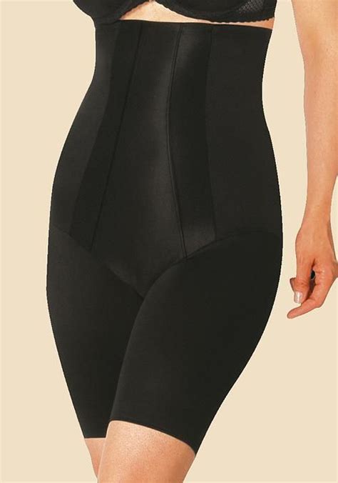 Miraclesuit Xl Black Wonderful Edge High Waist Long Leg Slimmer 45