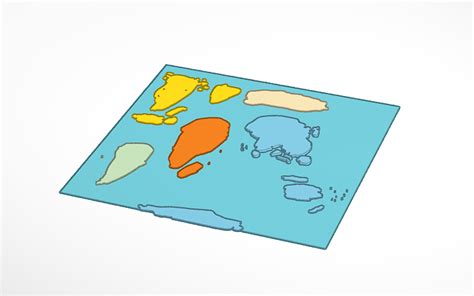 3d Design World Map Tinkercad