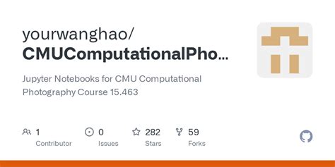 Github Yourwanghaocmucomputationalphotography Jupyter Notebooks For