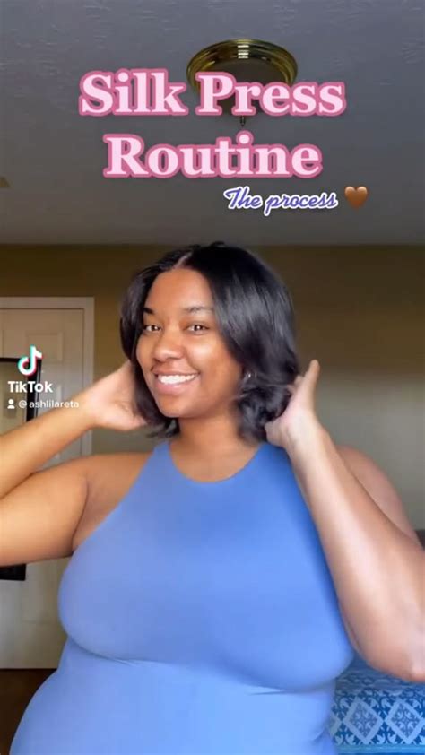 Silk Press Routine On Natural Hair Straightening Natural Hair At Home