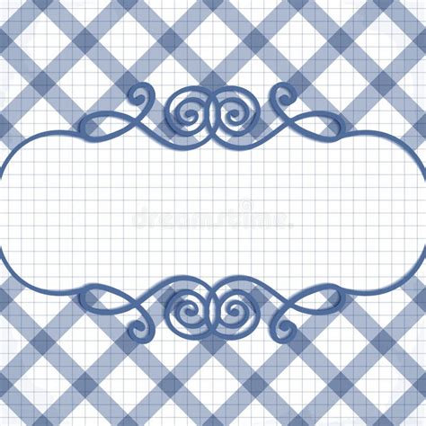 Vintage Frame On A Notebook Sheet Stock Vector Illustration Of Label