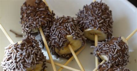 Plátanos cubiertos de chocolate Postre sencillo para disfrutar en la semana Gastrolab