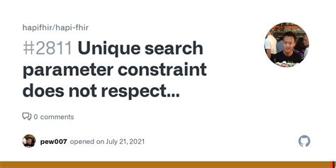 unique search parameter constraint does not respect partitions · issue