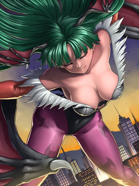 Rule 34 Breasts Closed Eyes Darkstalkers Female Female Only Morrigan