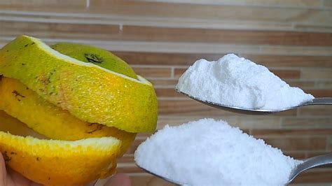 SAL BICARBONATO E CASCA DE LARANJA NO MÍNIMO SURPREENDENTE O QUE SAI