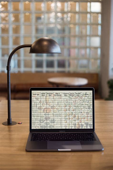 Digital Seed Tracker Printable Seed Sowing Sheet Editable Tracker Seed Sowing Tracker Garden