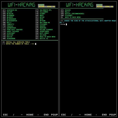 H3x Cyber Security Tool For Hacking Wireless Connections Using Built In Kali Tools Supports