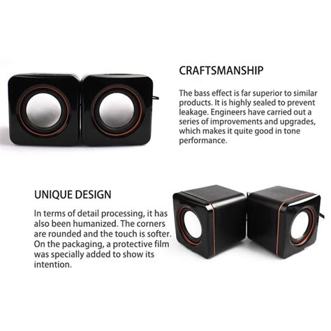 Portable Stereo Computer Laptop Mini Speaker 35mm Grandado