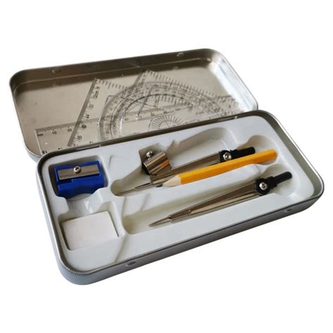 Mathematical Metal Box Math Set Geometry Box Vicedeal