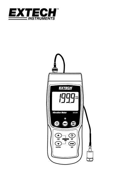 User Manual Extech SDL800 English 10 Pages