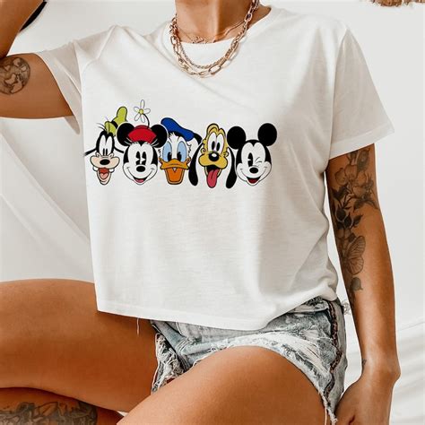Mickey Mouse Tops Female Etsy
