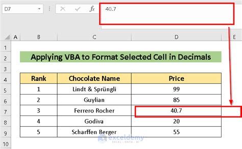 How To Format Numbers In Decimal Places Using Excel VBA Methods