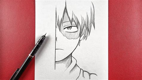 Anime Drawing Tutorial Todoroki Half Face
