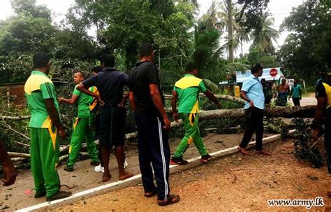 ආරක්‍ෂක සේනා මූලස්ථානය වන්නි භටපිරිස් අයහපත් කාලගුණික තත්ත්වය