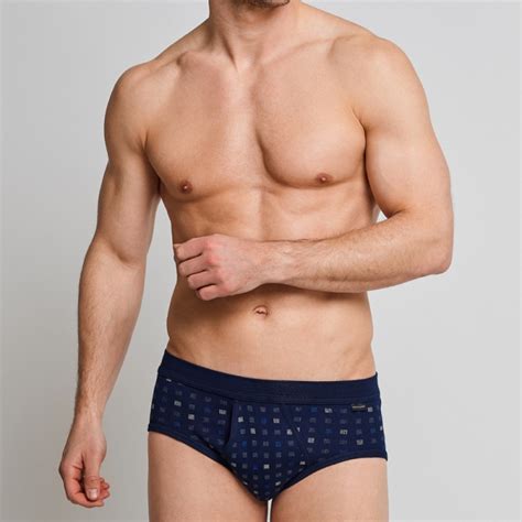 Schiesser Essentials Cotton Feinripp Sportslip Gemustert Mit Eingriff