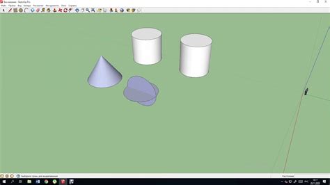 Sketchup Создание цилиндра конуса и сферы Youtube