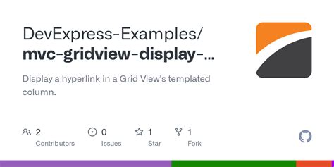 GitHub DevExpress Examples Mvc Gridview Display Hyperlink In