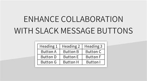 Enhance Collaboration With Slack Message Buttons Excel Template And