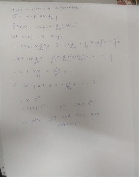 If Psi Is An Infinitely Differentiable Function Then D Psi Where