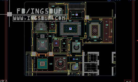 مجموعة بلوكات تصميم ارضيات لشقة اوتوكاد Dwg