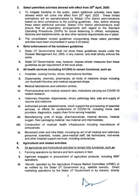 Lockdown 20 Mha Releases Fresh Guidelines Relaxations Granted To