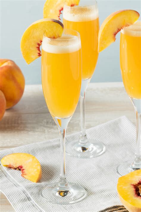 Peach Bellini Cocktail Savored Sips