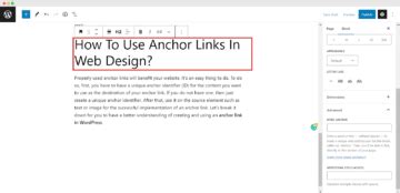 Basics Of Anchor Links And How To Use Them In Web Design