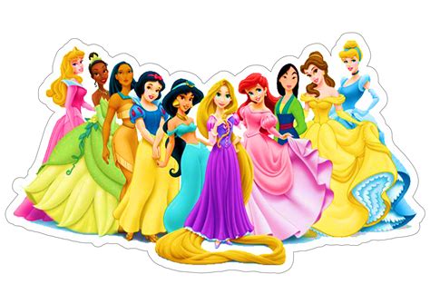 Princesas Disney Centro De Mesa Fundo Transparente Png