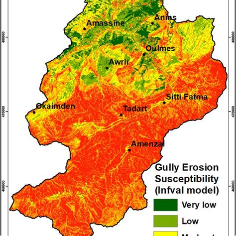 Gully Erosion Susceptibility Map Infval Download Scientific Diagram