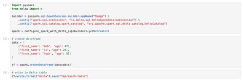 Use Delta Lake From Jupyter Notebook Delta Lake