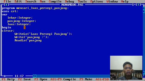 Turbo Pascal Menghitung Luas Persegi Panjang YouTube