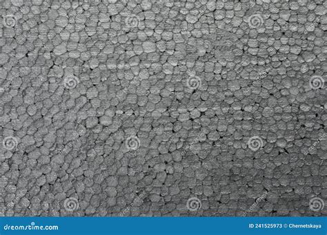 Texture Of Grey Styrofoam Sheet As Background Closeup Stock Image