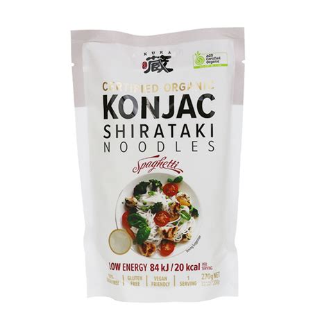 Certified Organic Konjac Shirataki Noodles Spaghetti Premium Gourmet Food