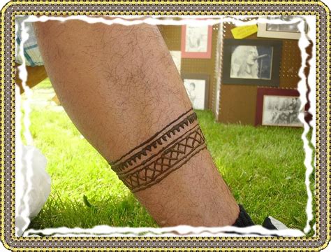 Tribal Henna Tattoo Leg