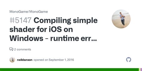Compiling Simple Shader For Ios On Windows Runtime Error On Iphone