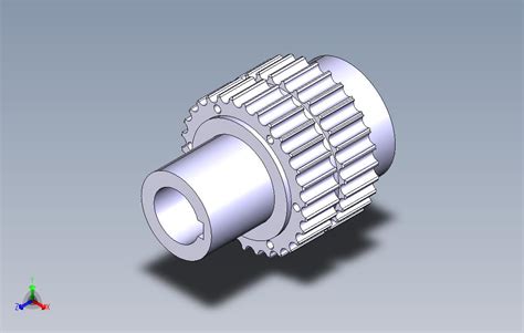 加工中心零部件2带轮 CATIA 模型图纸免费下载 懒石网