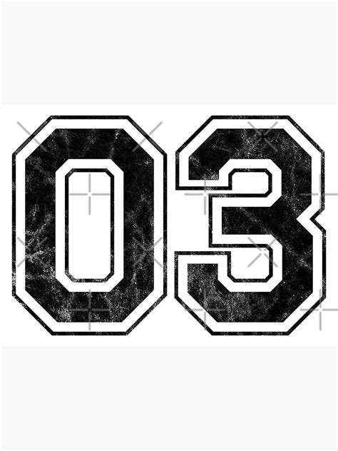 Number 03 Poster For Sale By Paulsdesign Redbubble