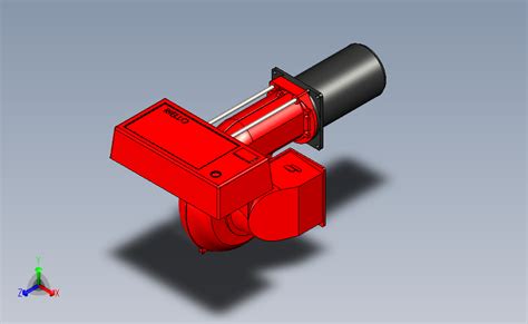 一种燃油燃烧器 Step 模型图纸下载 懒石网