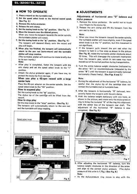 Service Manual For TECHNICS SL 3200 Download