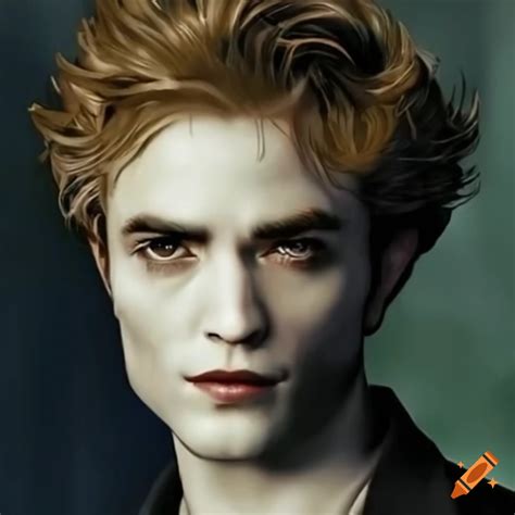 Smiling Portrait Of Edward Cullen On Craiyon