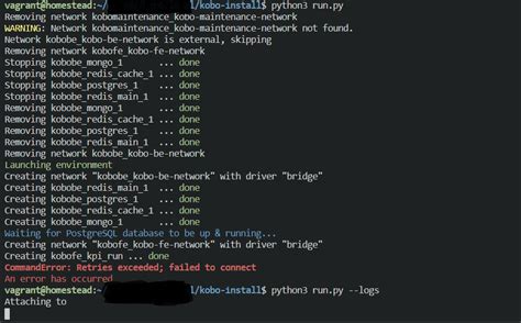 Error During Installation Kobo On Your Own Server Kobotoolbox