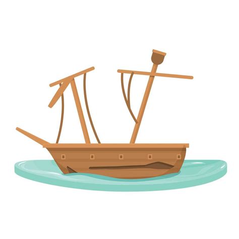 Ocean Shipwreck Icon Cartoon Vector Old Ship 20356966 Vector Art At