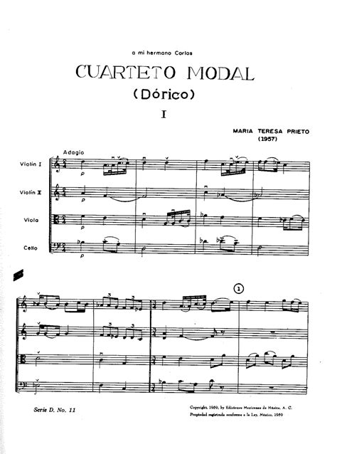 Cuarteto Modal [cuarteto De Cuerdas] María Teresa Prieto Sonus