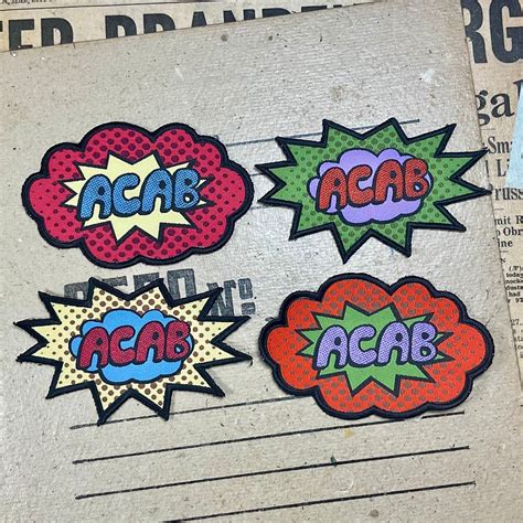 ACAB Patch Bundle | Sew On Backing | Four Versions | Woven — The Fine ...