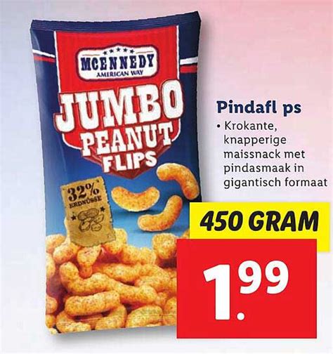 Mcennedy Jumbo Peanut Flips Pindafl Ps Aanbieding Bij Lidl 1folders Nl
